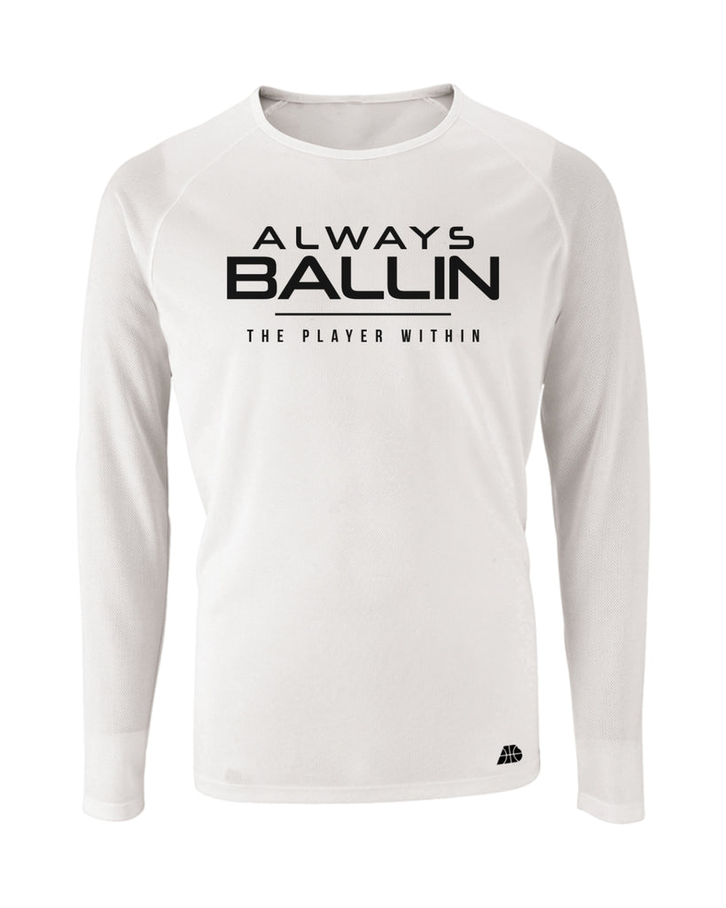 AB Essentials Long Sleeve Performance T-Shirt – Always Ballin Brand